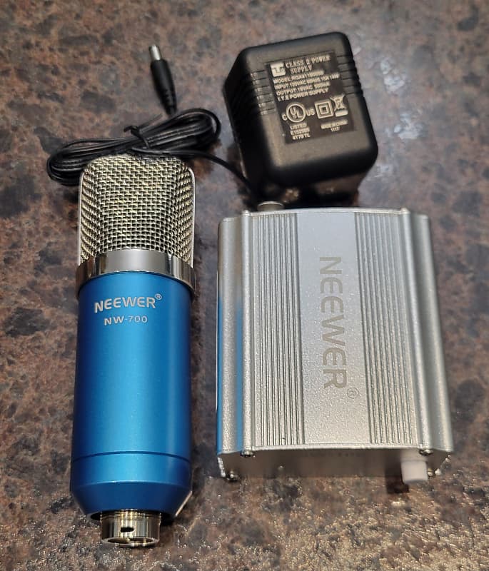 Neewer NW-700 Condenser Mic with NW-100 Phantom power supply | Reverb