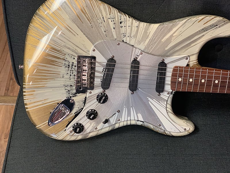 Fender FSR "Splattercaster" Splatter Stratocaster with | Reverb