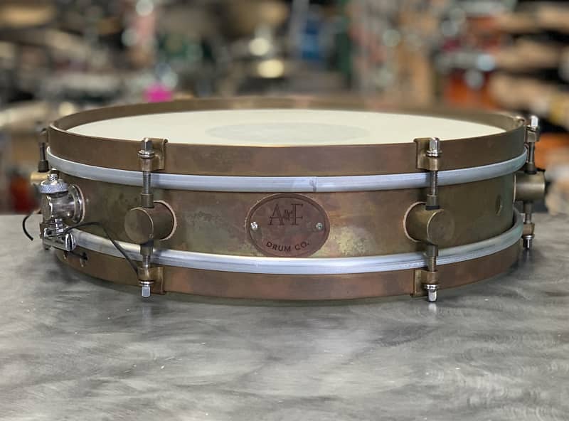 USED A&F Rude Boy 3x13 Raw Brass Snare Drum | Reverb