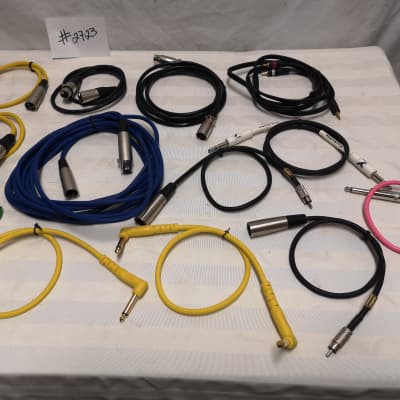 PRO AUDIO VARIOUS CABLES BUNDLE OF 20 CABLES #2723 GOOD USED | Reverb