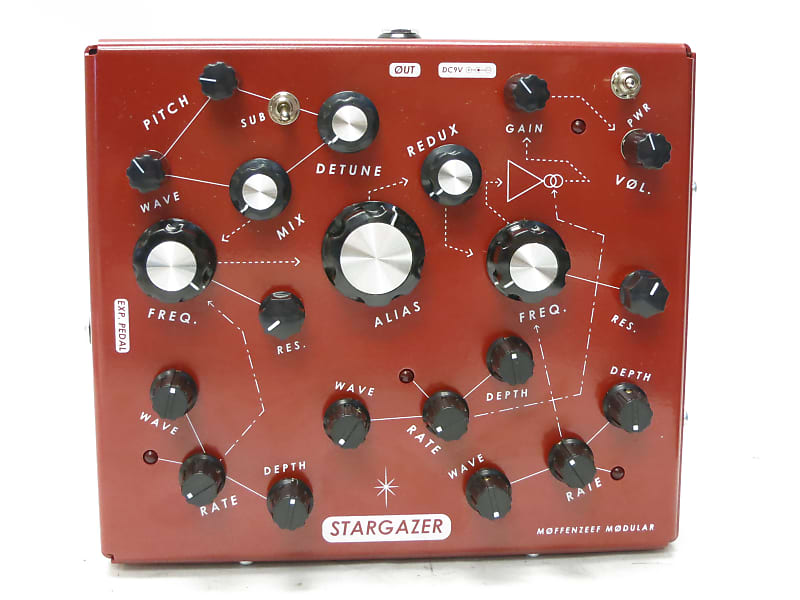 Moffenzeef Stargazer Red Tabletop Mod Synth Machine | Reverb
