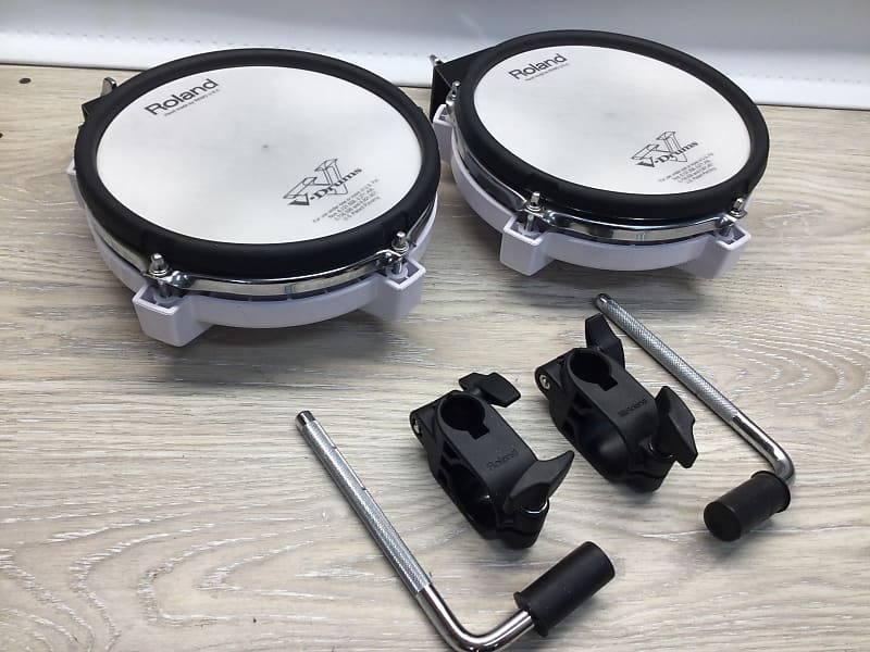 Set of 2 Roland PD-80 V-Pad 8" Single Zone Mesh Pads w/ | Reverb