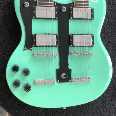 Cozart Double Neck 6/12 Left Handed Lefty Guitar w/HSC | Reverb