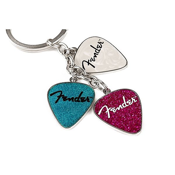 Fender Picks Keychain Pink, Turquoise, Pearl 2016 | Reverb