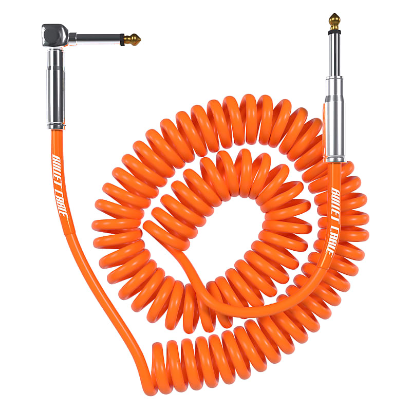 Bullet Cable 15′ Classic Orange Coil Cable | Reverb UK