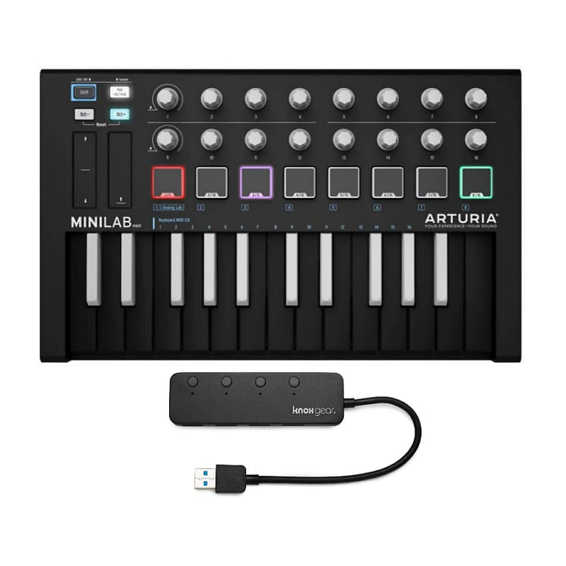 Arturia MiniLab Mk II Inverted Portable USB-MIDI Controller | Reverb