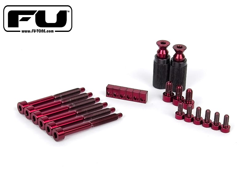 FU-Tone Titanium Hardware Kit - Red | Reverb