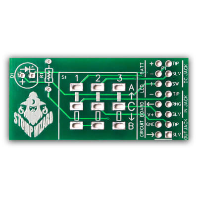 Stomp Wizard EZ3PDT PCB - Guitar Pedal DIY Starter PCB | Reverb