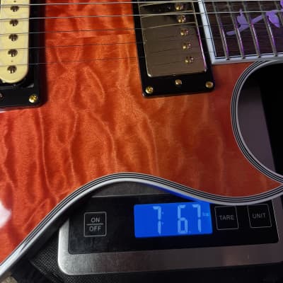 Electric Guitar Soloking SLS50-QM FS Sunset Fade LP Standard | Reverb