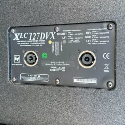 EV XLC 127DVX 3 Way Passive Line Array Speakers (LOT OF SIX | Reverb