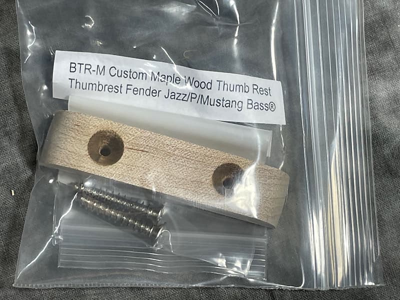 Fender Bass Custom Maple and Rosewood Thumb Rests | Reverb