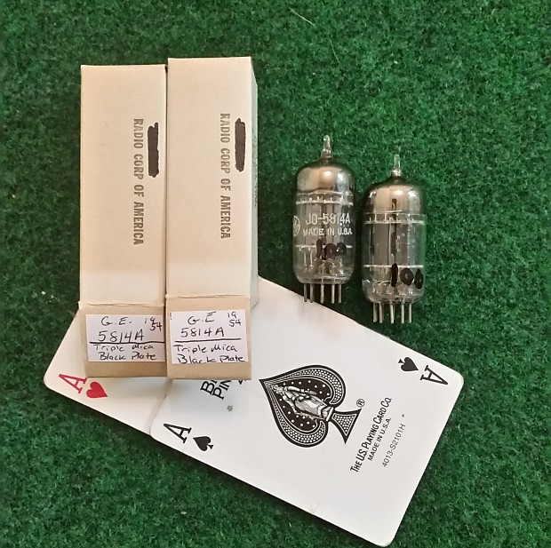 RARE Matched Pair Of 1954 Vintage GE 5814A Preamp Tubes - | Reverb
