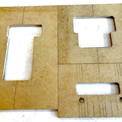 Floyd Rose Bridge Template set Routing templates MDF | Reverb