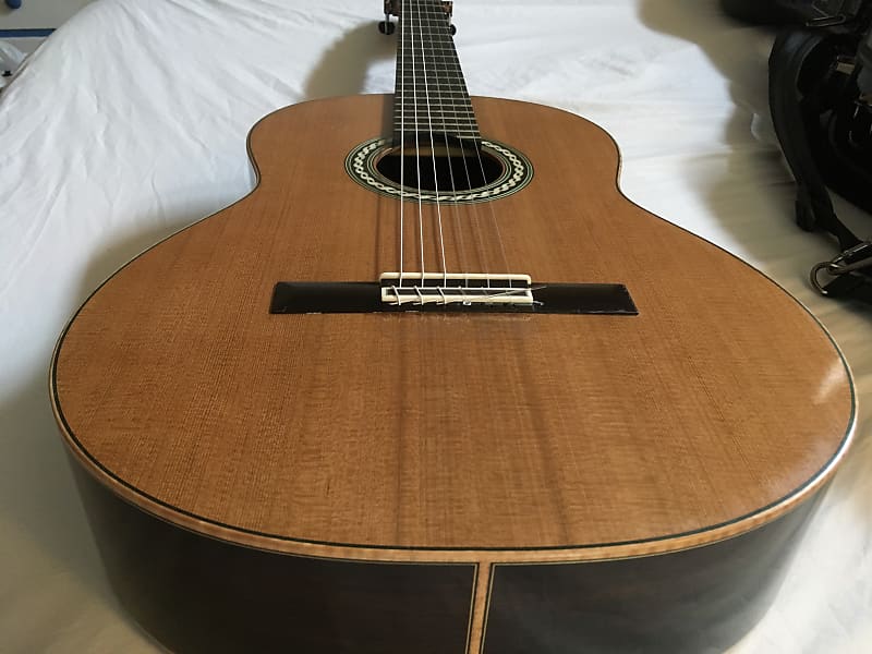 Peter Oberg Red Cedar/Indian Rosewood Classical Guitar 2009 | Reverb