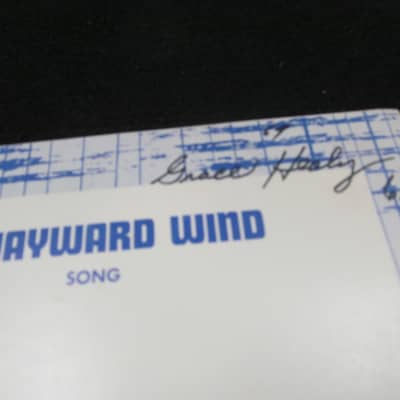 The Wayward Wind Song 1965 Sheet Music | Reverb