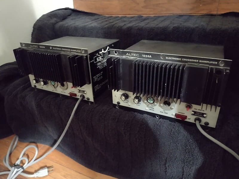 Stereo Pair of Altec 1224a Electronic Crossover Bi-Amplifier | Reverb
