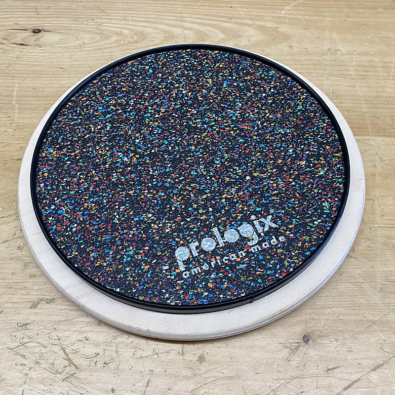 Prologix Dual Sided 12" Drum Practice Pad with Rim Made in | Reverb