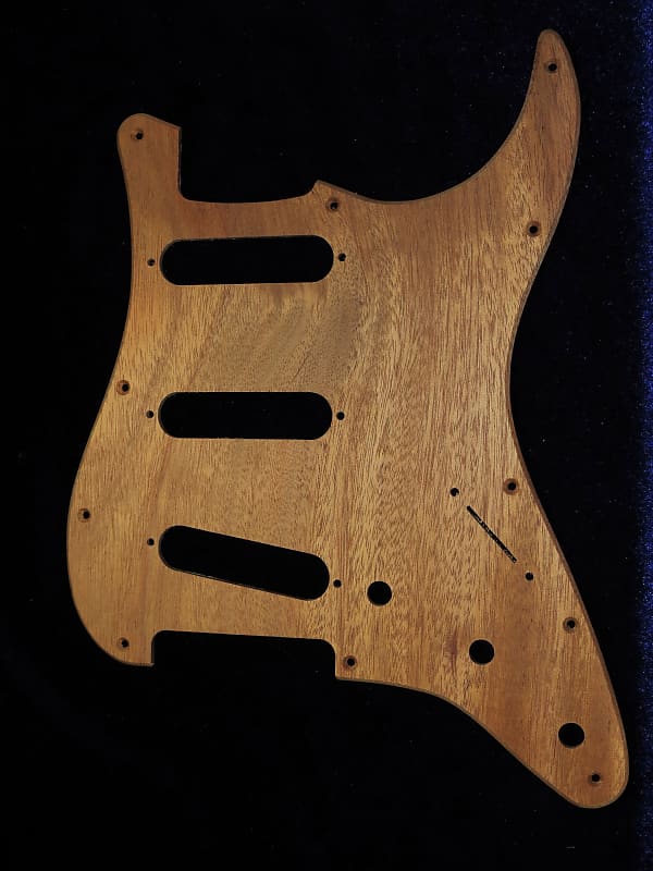 Mahogany Wooden Stratocaster Strat SSS Pickguard #107 | Reverb