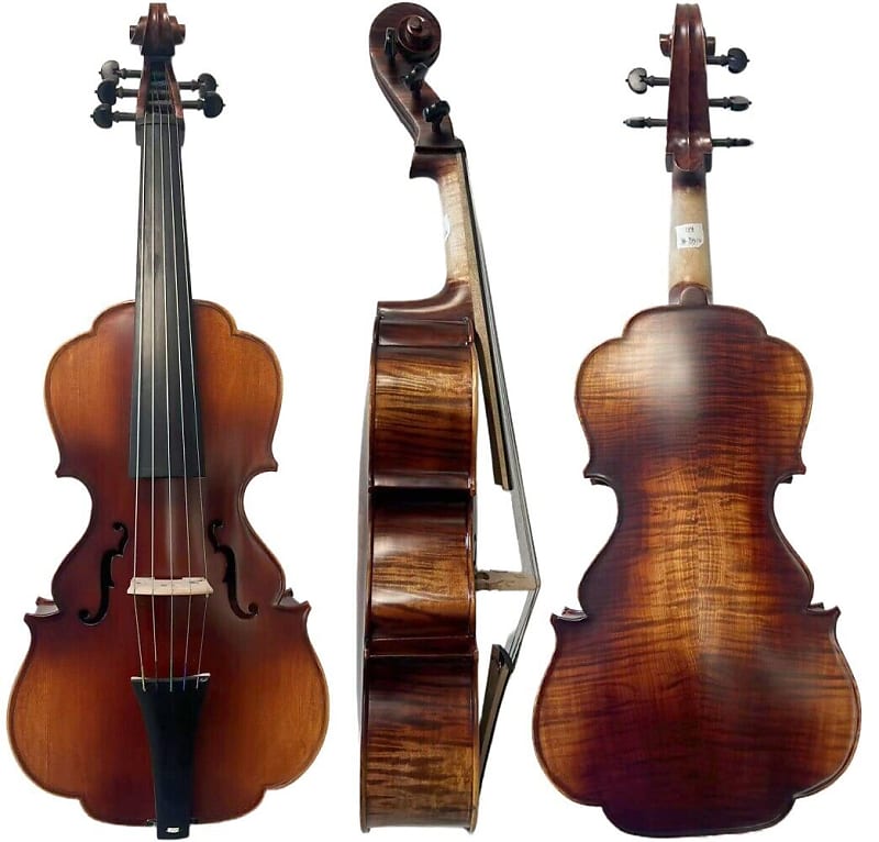 Maple wood 5 string 18” viola,big viola, Big deep rich sound | Reverb