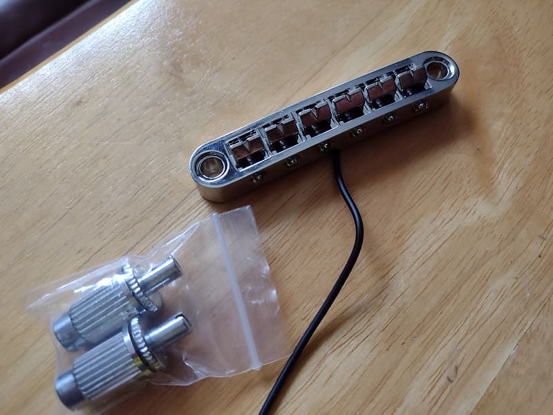 Piezo Tune-O-Matic Bridge, Chrome | Reverb