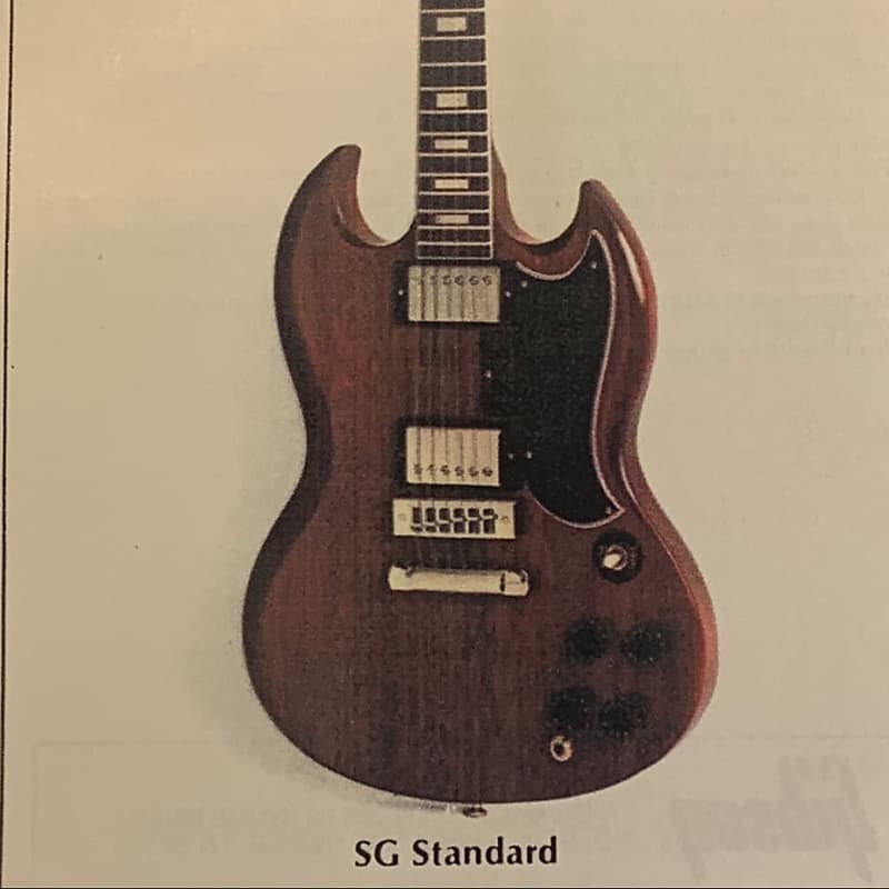 Gibson SG Standard 1978 Dealer Sheet | Reverb