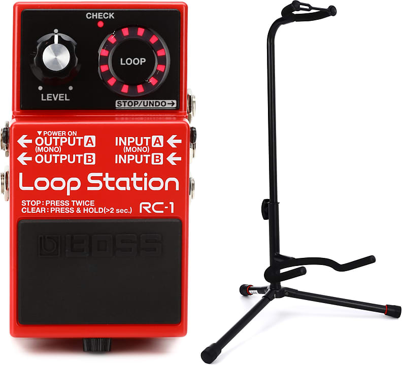 Boss RC-1 Loop Station Looper Pedal Bundle with Gator | Reverb