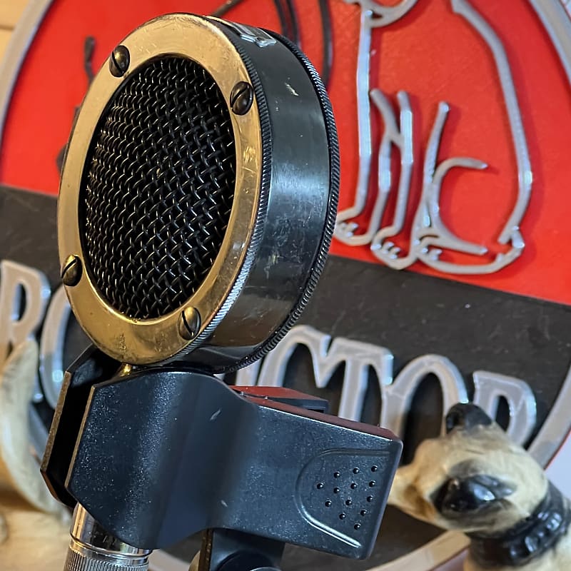 Rare 1940's Gunmetal Gray Astatic D104 Crystal Microphone, | Reverb