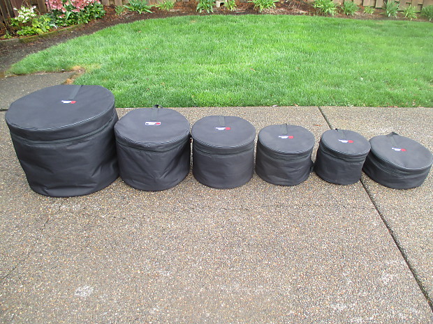 Gator Protector 6-Piece Drum Case Set, Lined & Padded Cases | Reverb
