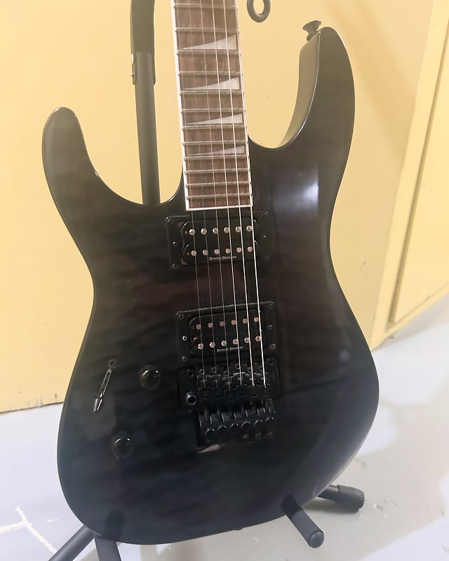 Left handed Jackson Soloist SLX - Quilted Trans Black | Reverb