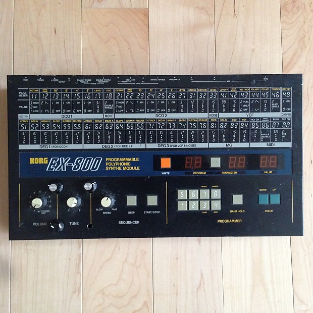 Korg EX-800 w/Moog slayer mods Poly-800 | Reverb