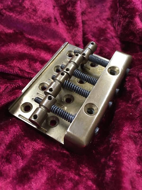 Unknown Vintage Japan made heavy duty bass bridge | Reverb