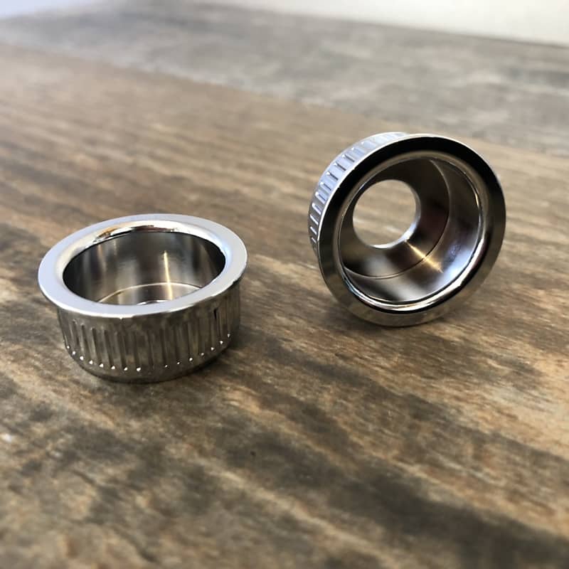 50s Fender Telecaster Vintage Style Milled Jack Cup Chrome | Reverb