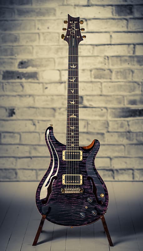 PRS Hollowbody II Piezo 10 Top Purple Iris Hybrid Package | Reverb
