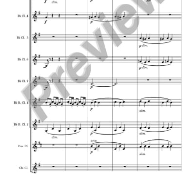 Clarinet Choir Sheet Music: Score and Parts - Serenade for | Reverb