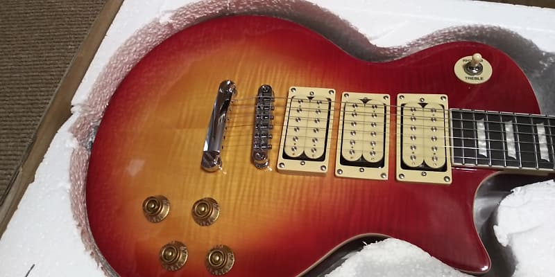 Firefly Custom 3 Pickup Les Paul Sunburst Guitar. Sunburst | Reverb