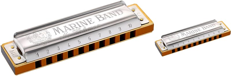 Hohner Marine Band 1896 Harmonica - Key of F Sharp Bundle | Reverb