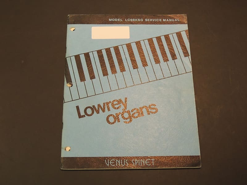 Lowrey Model KC98KSG Service Manual [Three Wave Music] | Reverb