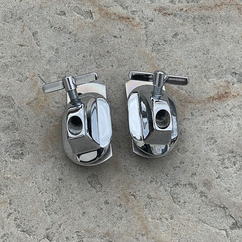 60/70's Slingerland Bass Drum Spur Mounts Set/Pair Brackets | Reverb