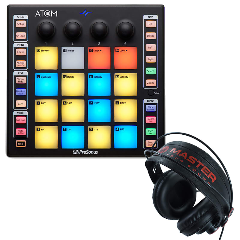 Presonus Atom Pad Controller & Master PRO10 Studio Headphones | Reverb