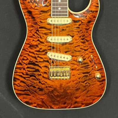 Pensa MK1 Plus Custom 5A quilted maple top 2009 tiger eye, | Reverb