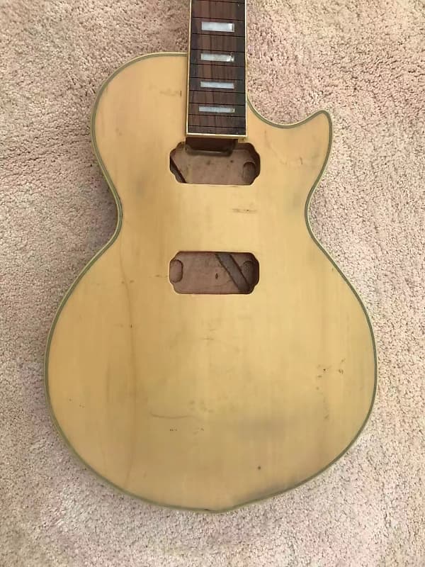 Les Paul LP Style Guitar Body with Maple Neck and Rosewood | Reverb