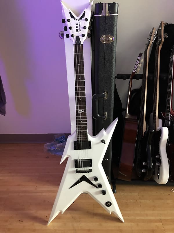 Dean Dime Razorback 2011 White w/ EMGs | Reverb