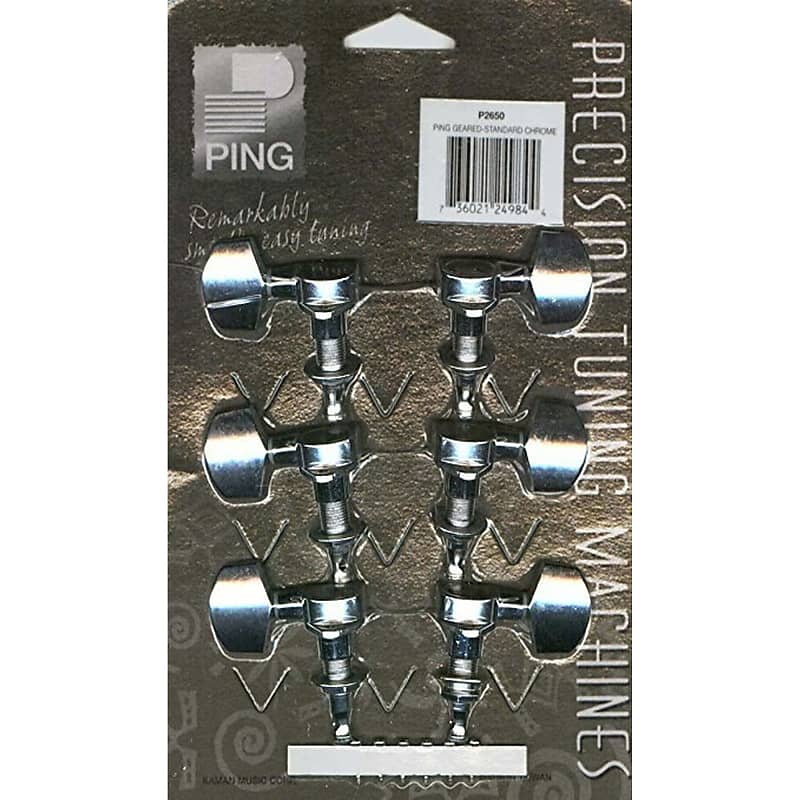 Ping 3-side Geared Tuning Machines - Chrome | Reverb