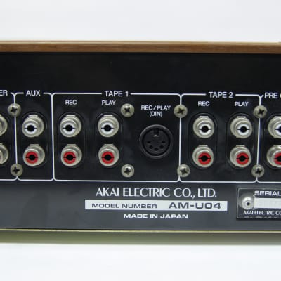 Akai AM-U04 Stereo Amplifier approx. 1980-81 | Reverb