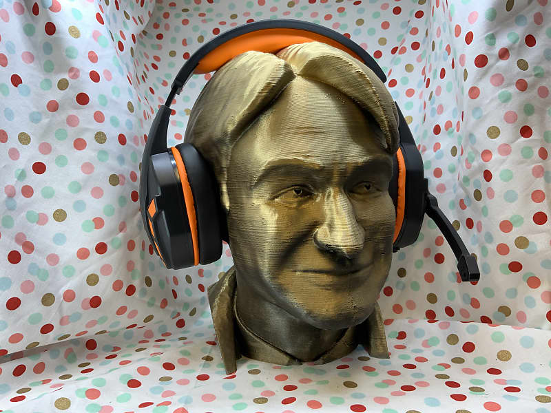 Robin Williams Headphone Stand, "Gold-Fade" Finish! | Reverb