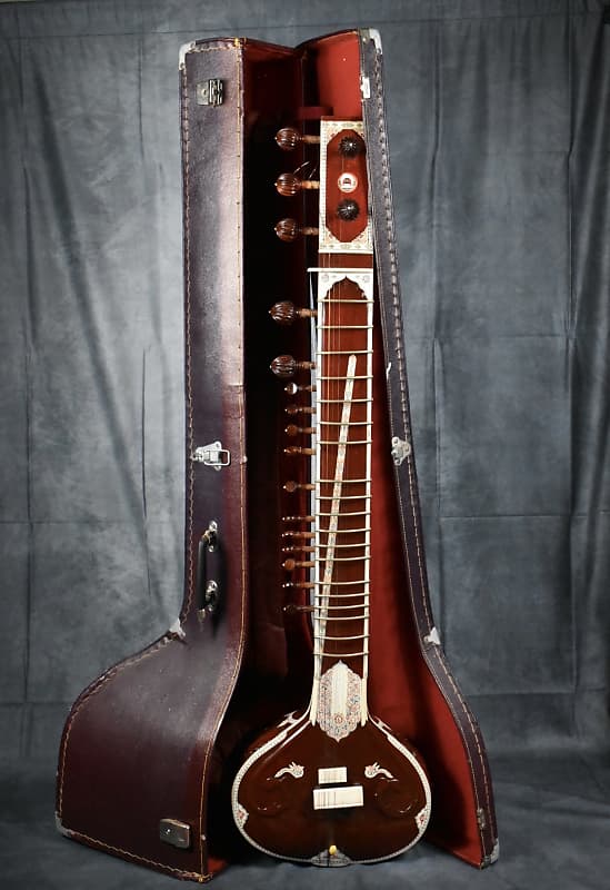 Bina 1970s Vintage Full Size Indian Made Sitar with Original | Reverb