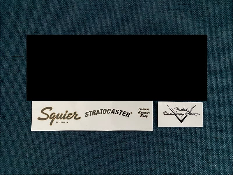 Squier stratocaster fender custom shop decal set | Reverb