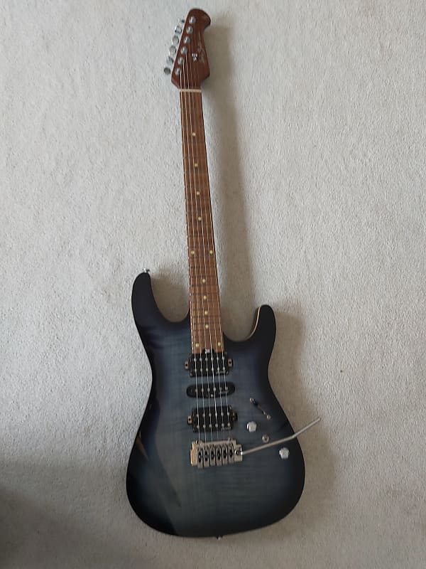 Harley Benton Fusion 2 2020 Blue Flame | Reverb