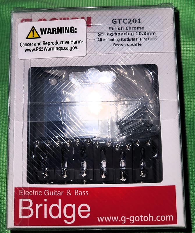 Gotoh Modern GTC201 Telecaster-style bridge - Chrome - Brass | Reverb