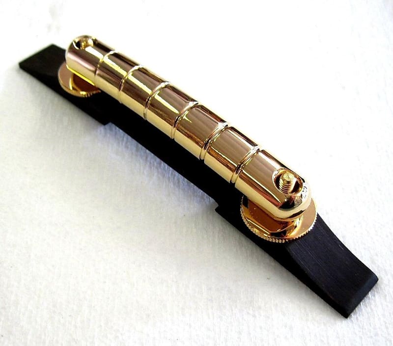 Gretsch® Rocking Bar Gold Guitar Bridge~Ebony | Reverb